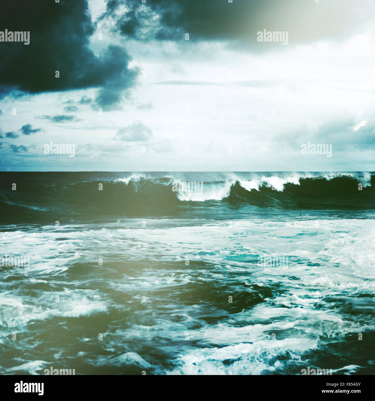 Beach Shore Coastline Storm Wave Concept Stock Photo - Alamy