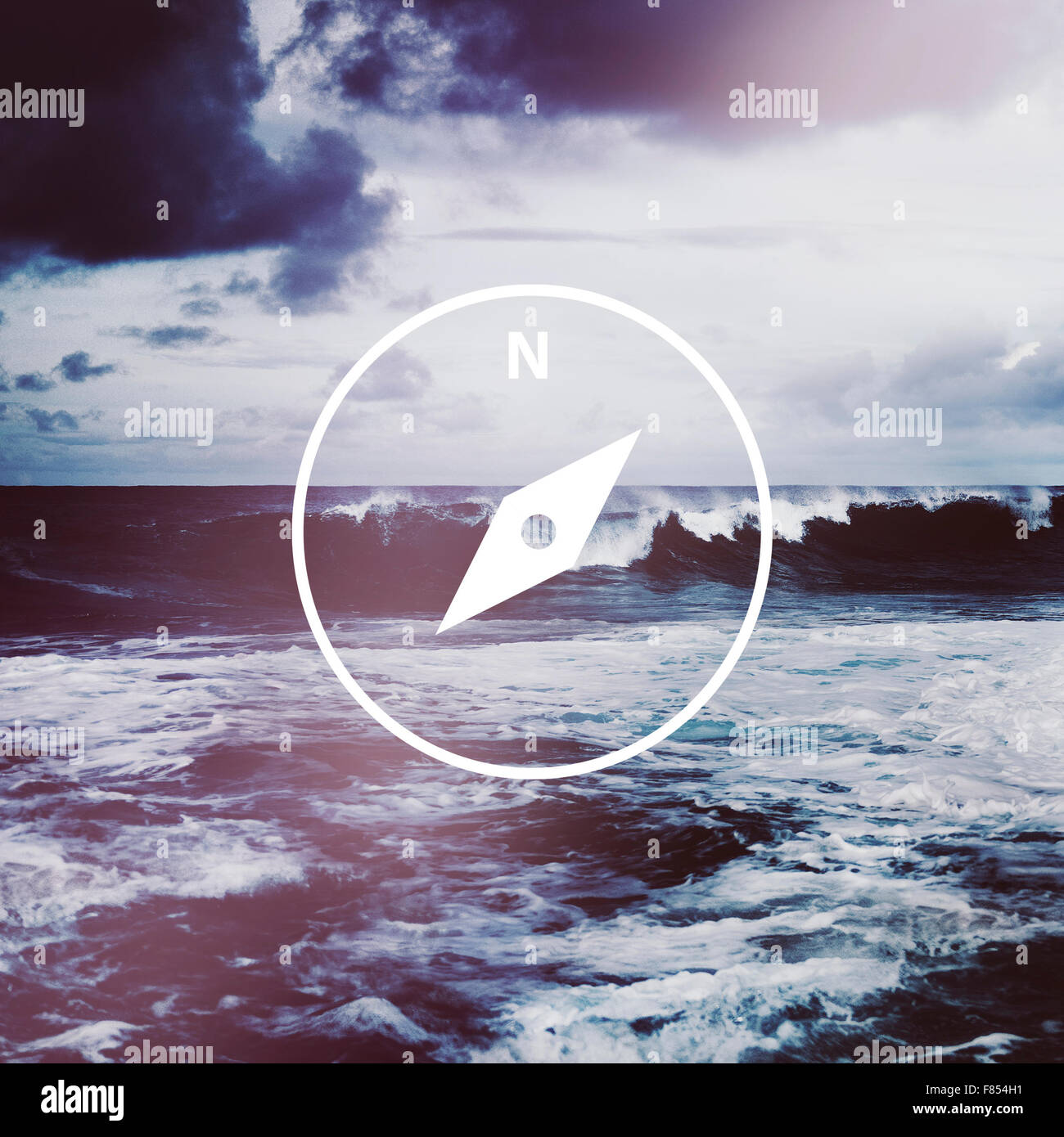 Compass Direction Navigation Adventure Instrument Concept Stock Photo ...