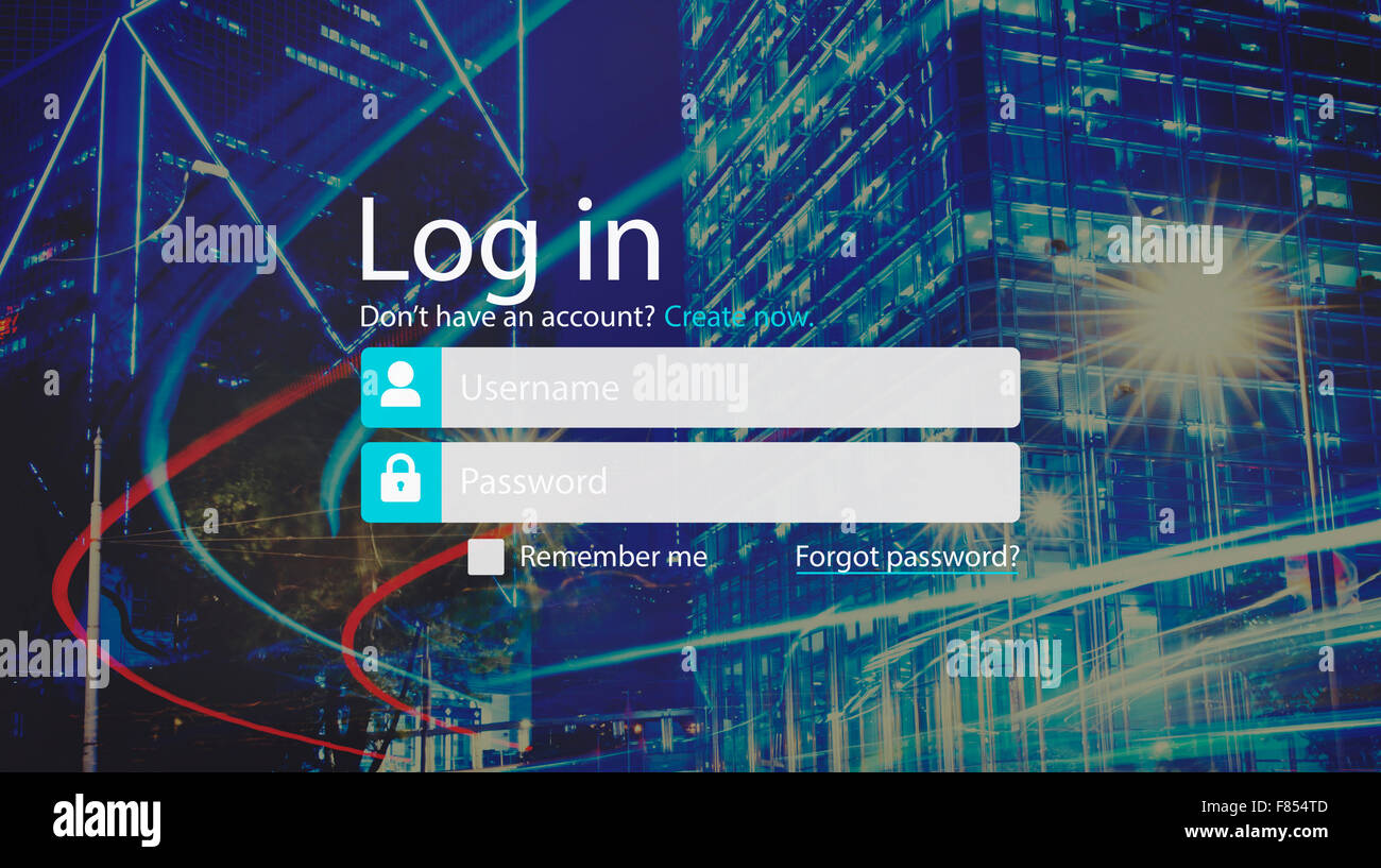 Log In Sign Up Register Account Page Concept Stock Photo - Alamy