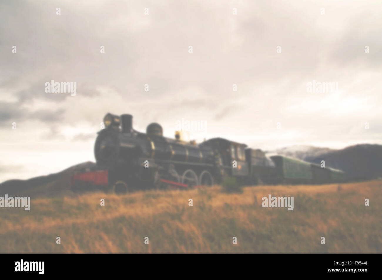 Steam Train Countryside Landscape Nature Concept Stock Photo - Alamy