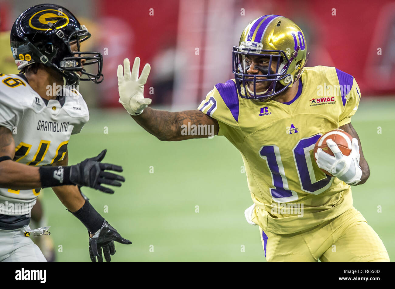 December 5, 2015 - Alcorn State Braves wide receiver Marquis Warford ...