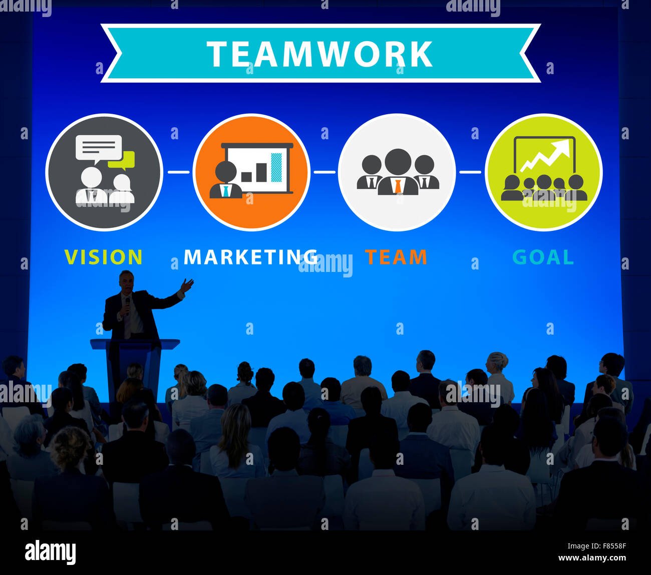 Business People Seminar Conference Connection Teamwork Concept Stock ...