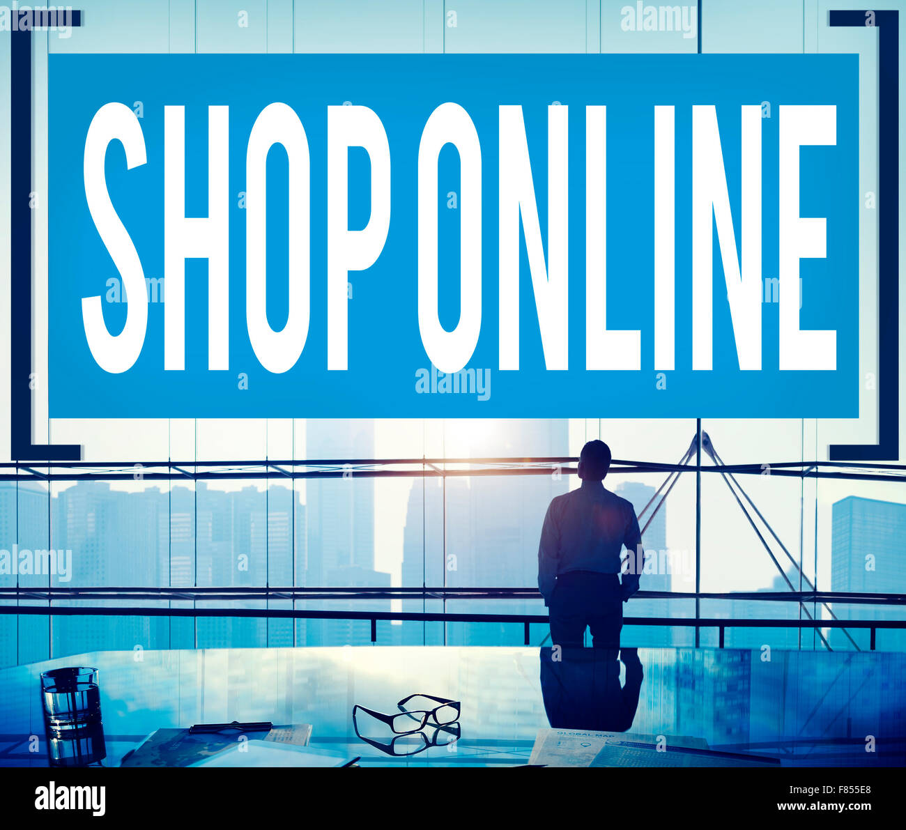 Shop Online Consumer Delivery Customer Concept Stock Photo - Alamy