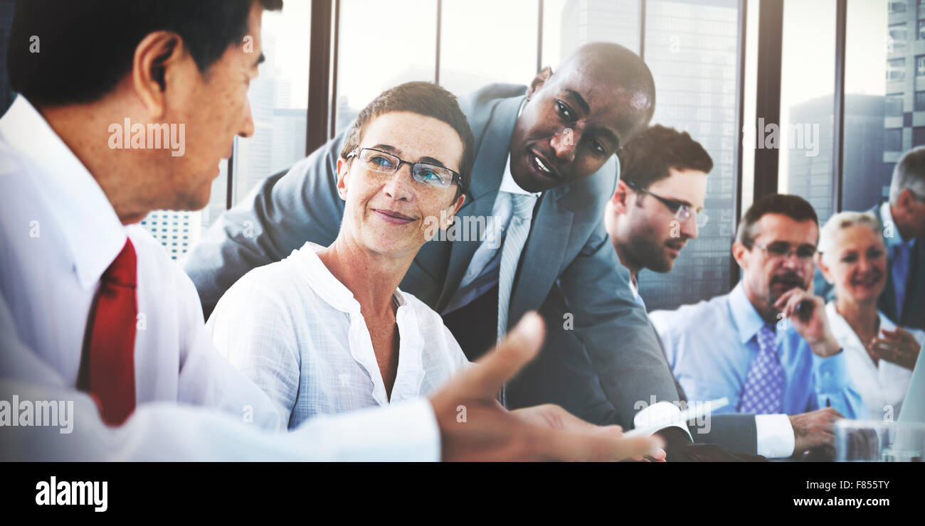 Business People Corporate Communication Meeting Concept Stock Photo - Alamy