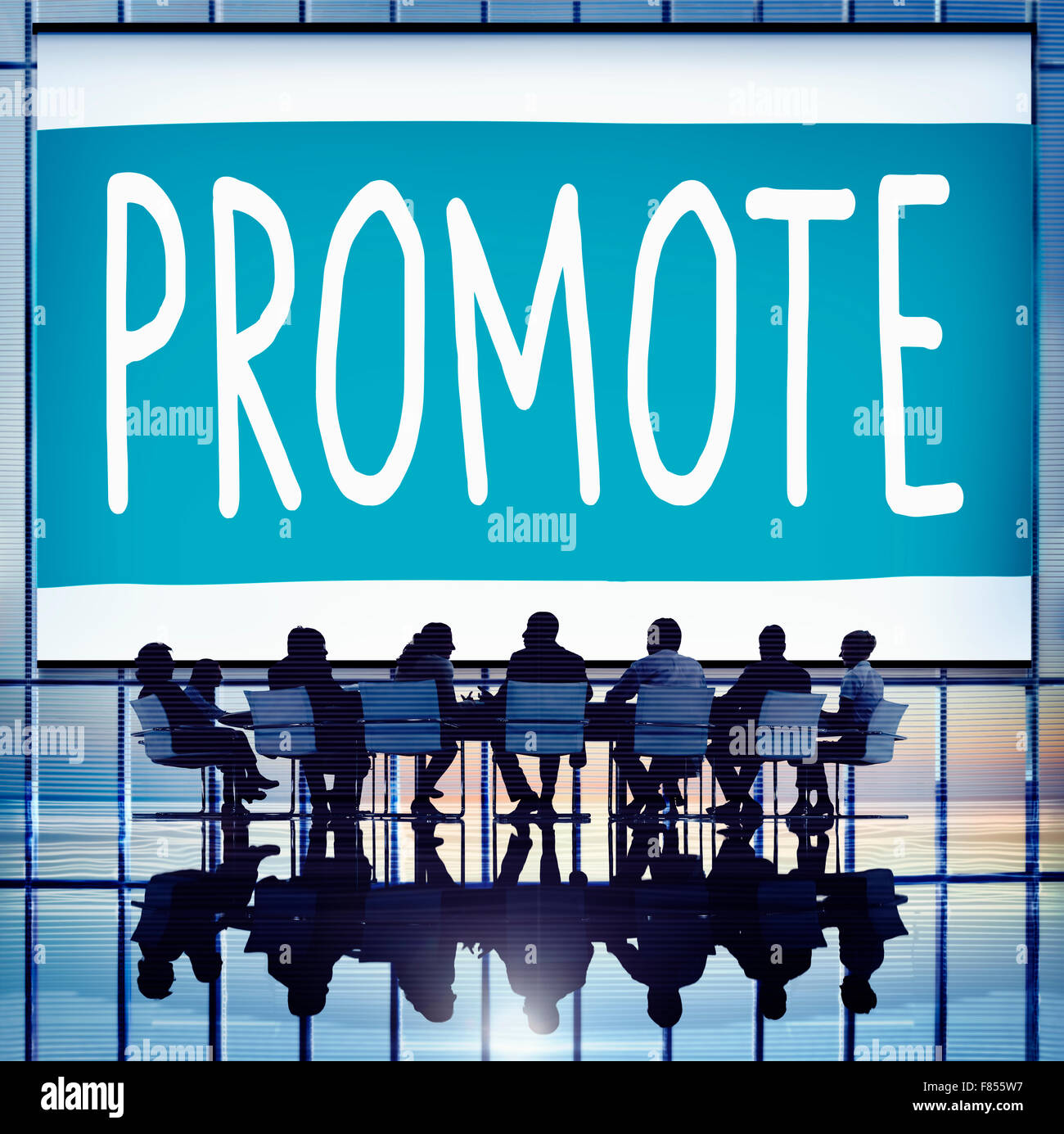 Promote Commerce Announcement Marketing Product Concept Stock Photo - Alamy