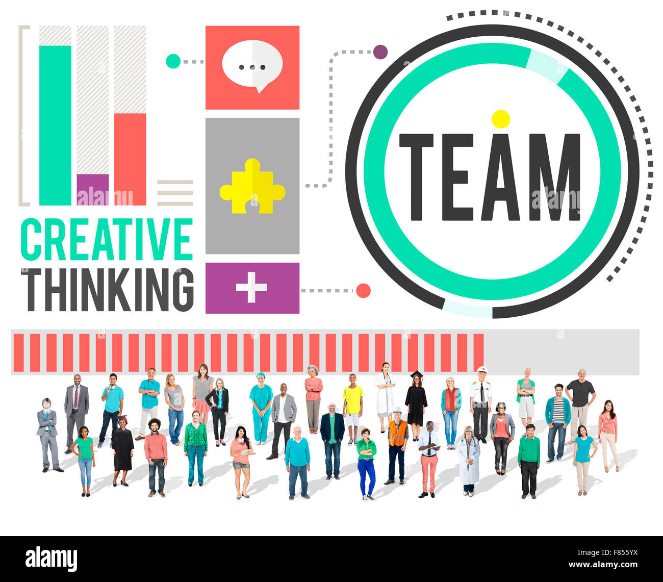 Team Corporate Teamwork Collaboration Assistance Concept Stock Photo ...