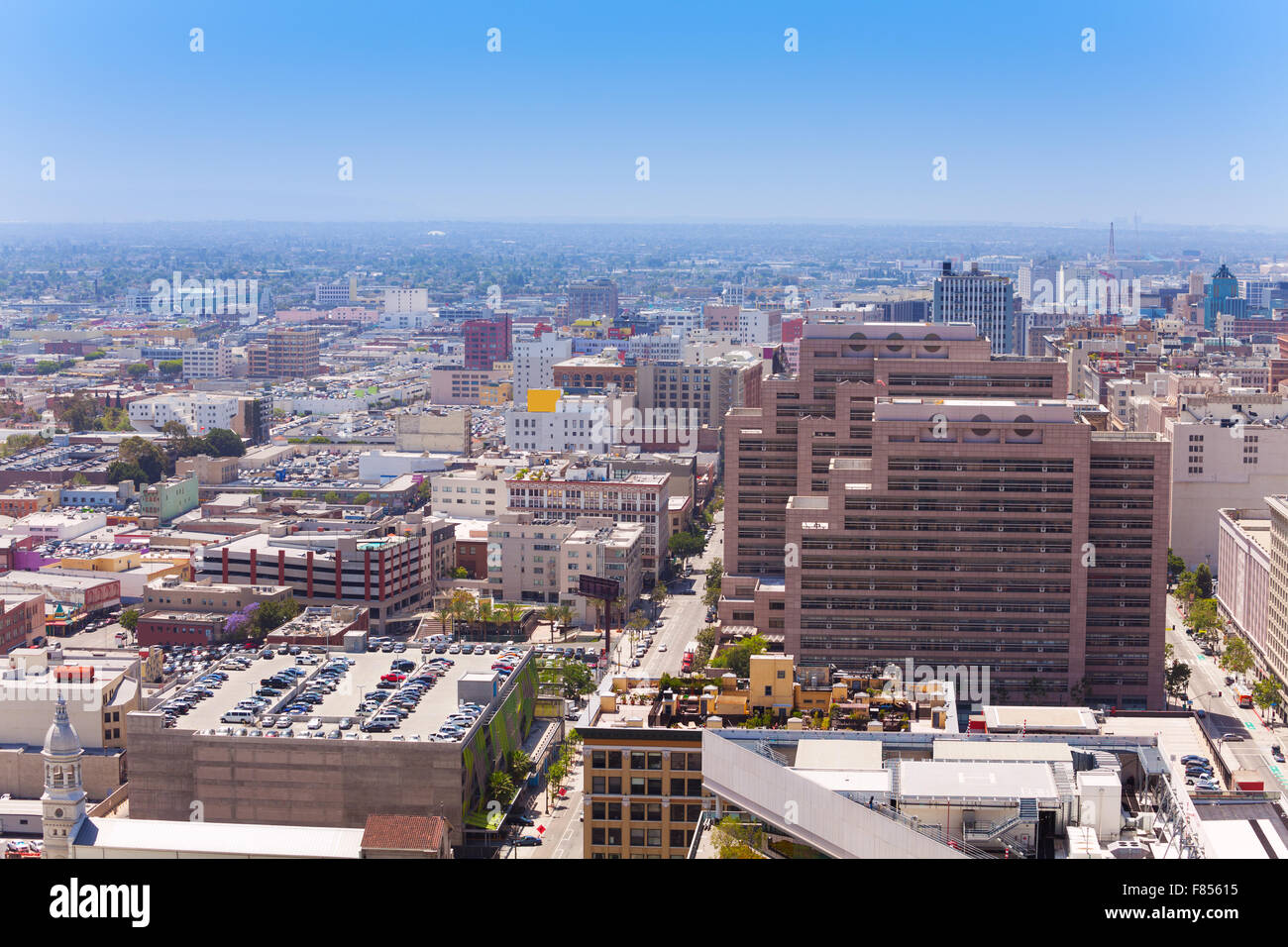 Cityscape view of LA from Town hall during day Stock Photo - Alamy