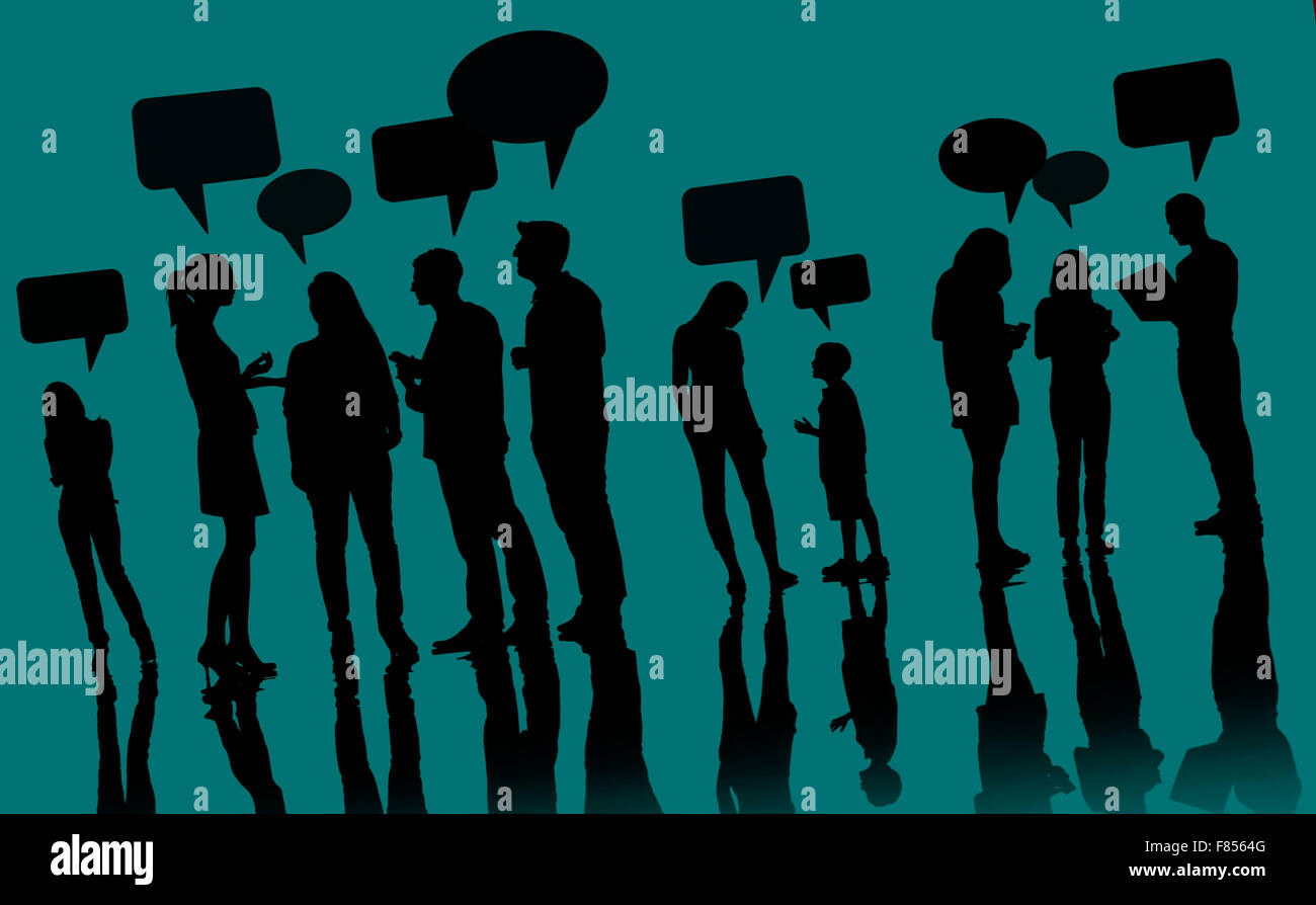 Communication Community People Discussion Talking Concept Stock Photo ...