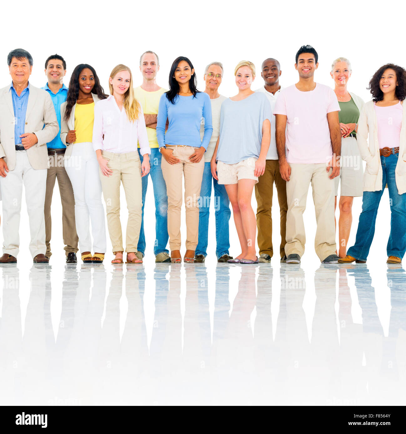 Diverse Group People Global Community Concept Stock Photo - Alamy