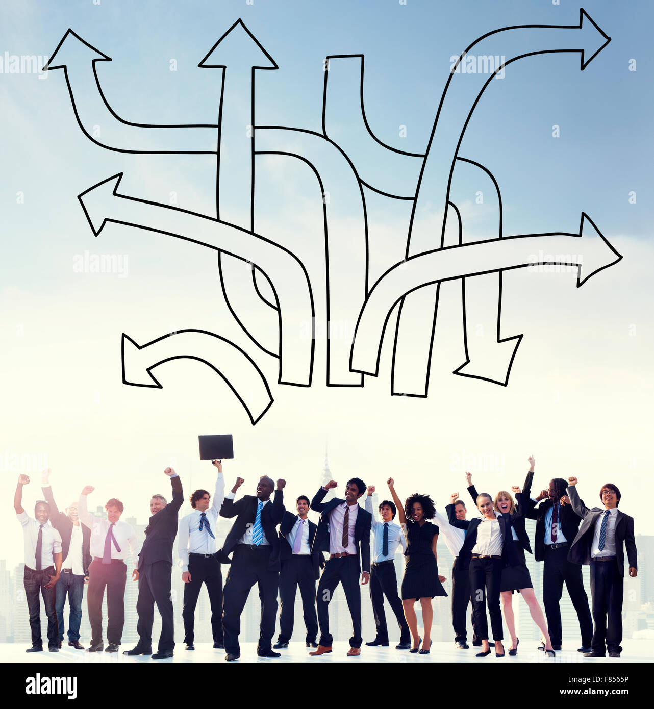 Direction Intersection Decision Option Chance Concept Stock Photo - Alamy