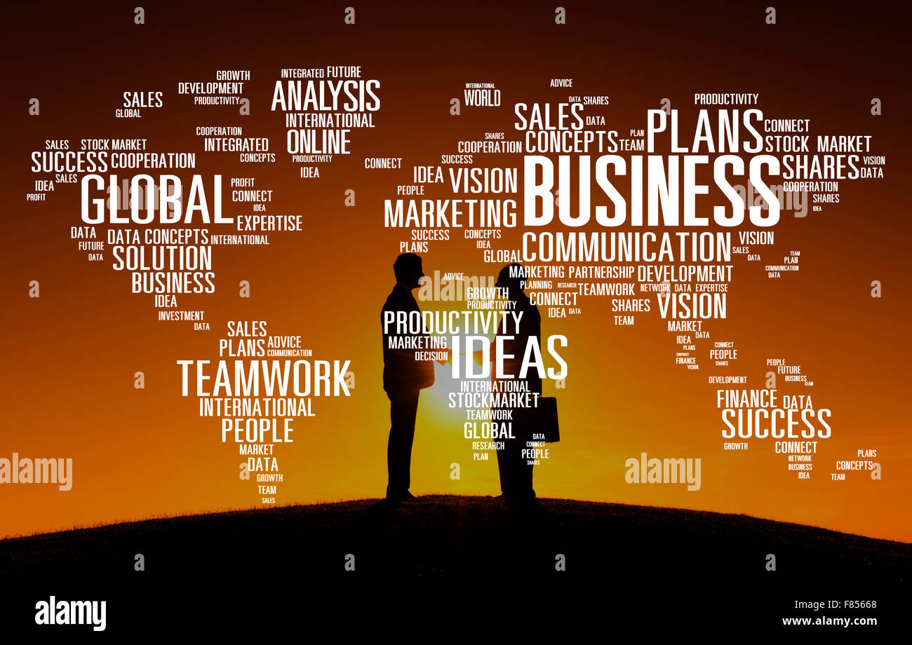 Business Global Teamwork Ideas Success Marketing Analysis Concept Stock ...
