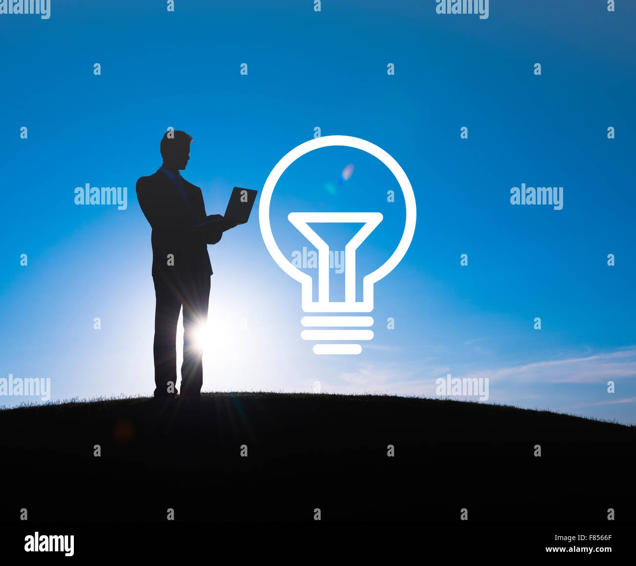 Light Bulb Ideas Inspiration VIsion Innovation Power Concept Stock ...