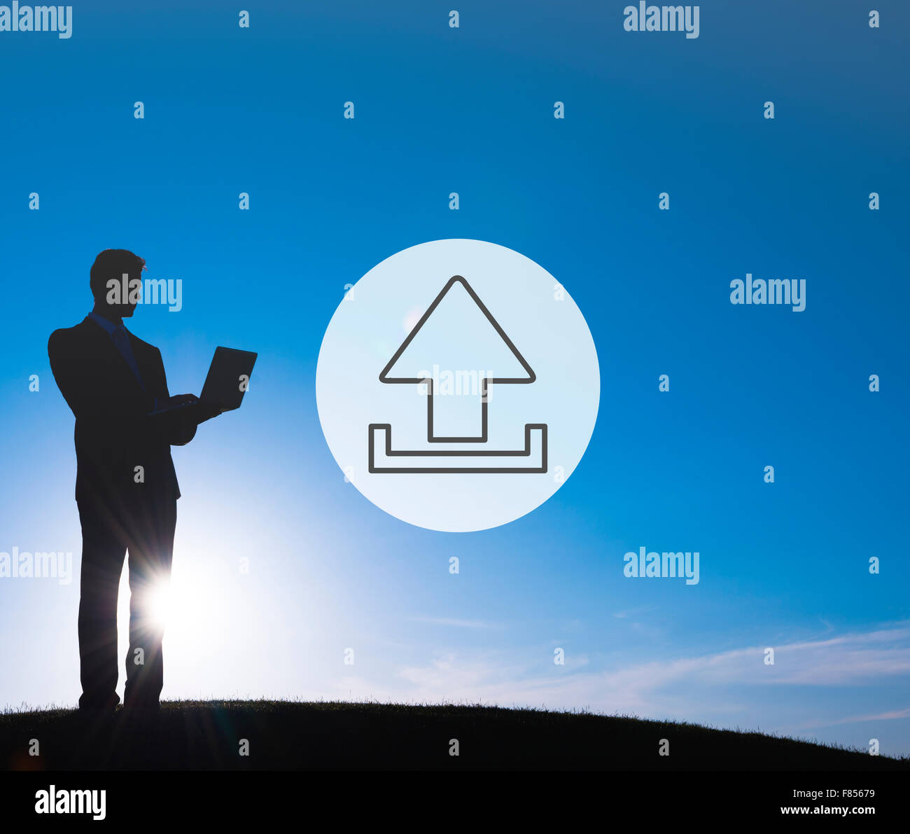 Upload Digital Computing Trasfer Storage Internet Concept Stock Photo ...