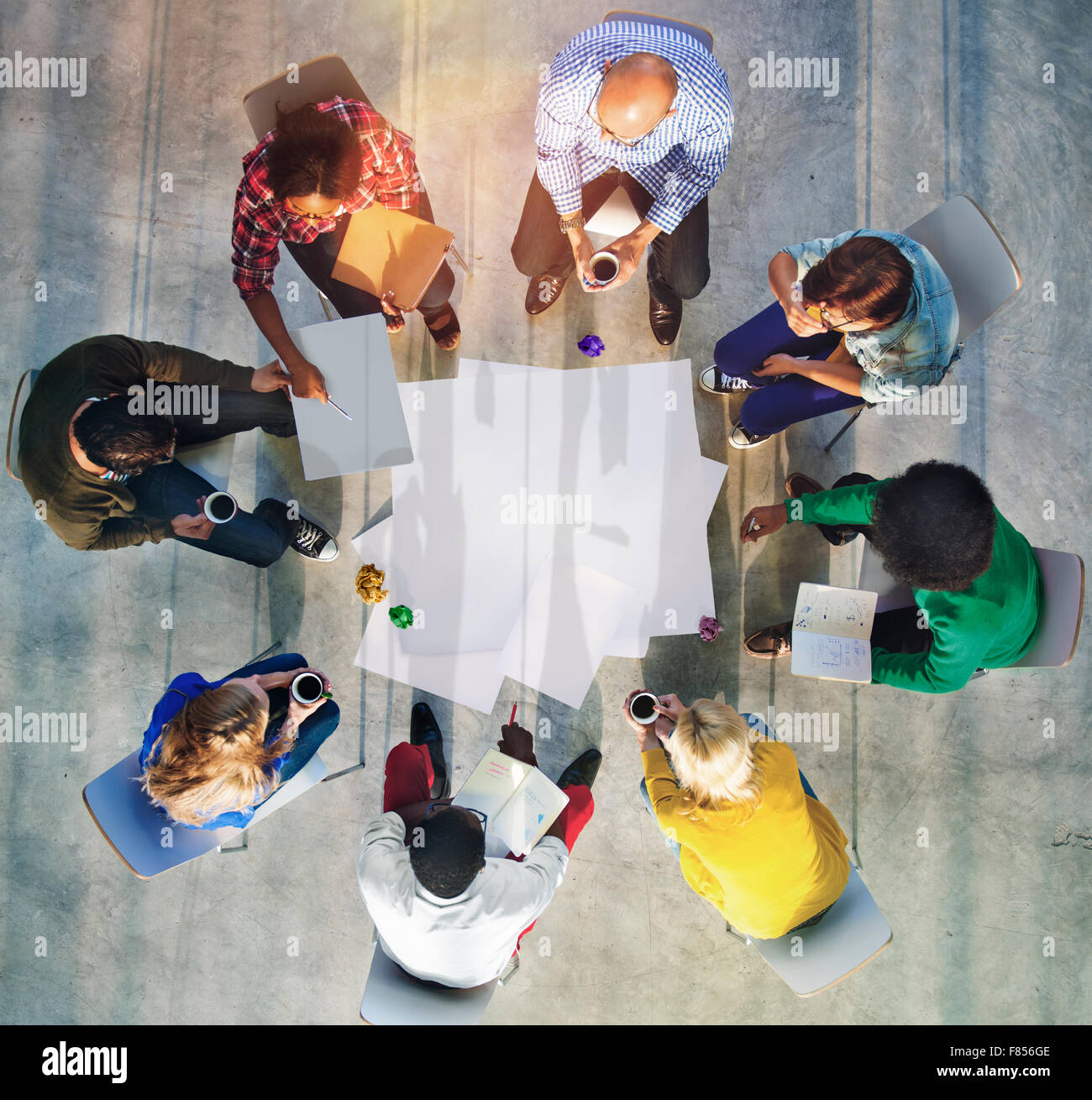 Diversity People Meeting Team Teamwork Support Concept Stock Photo - Alamy