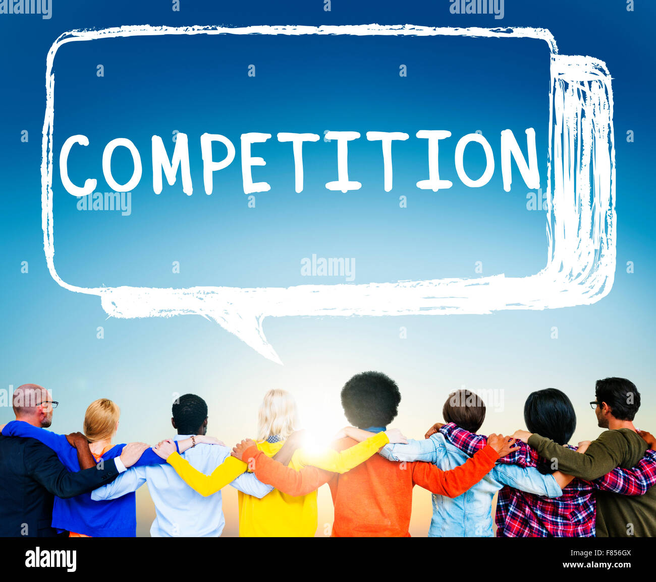 Competition Contest Contention Game Race Concept Stock Photo - Alamy