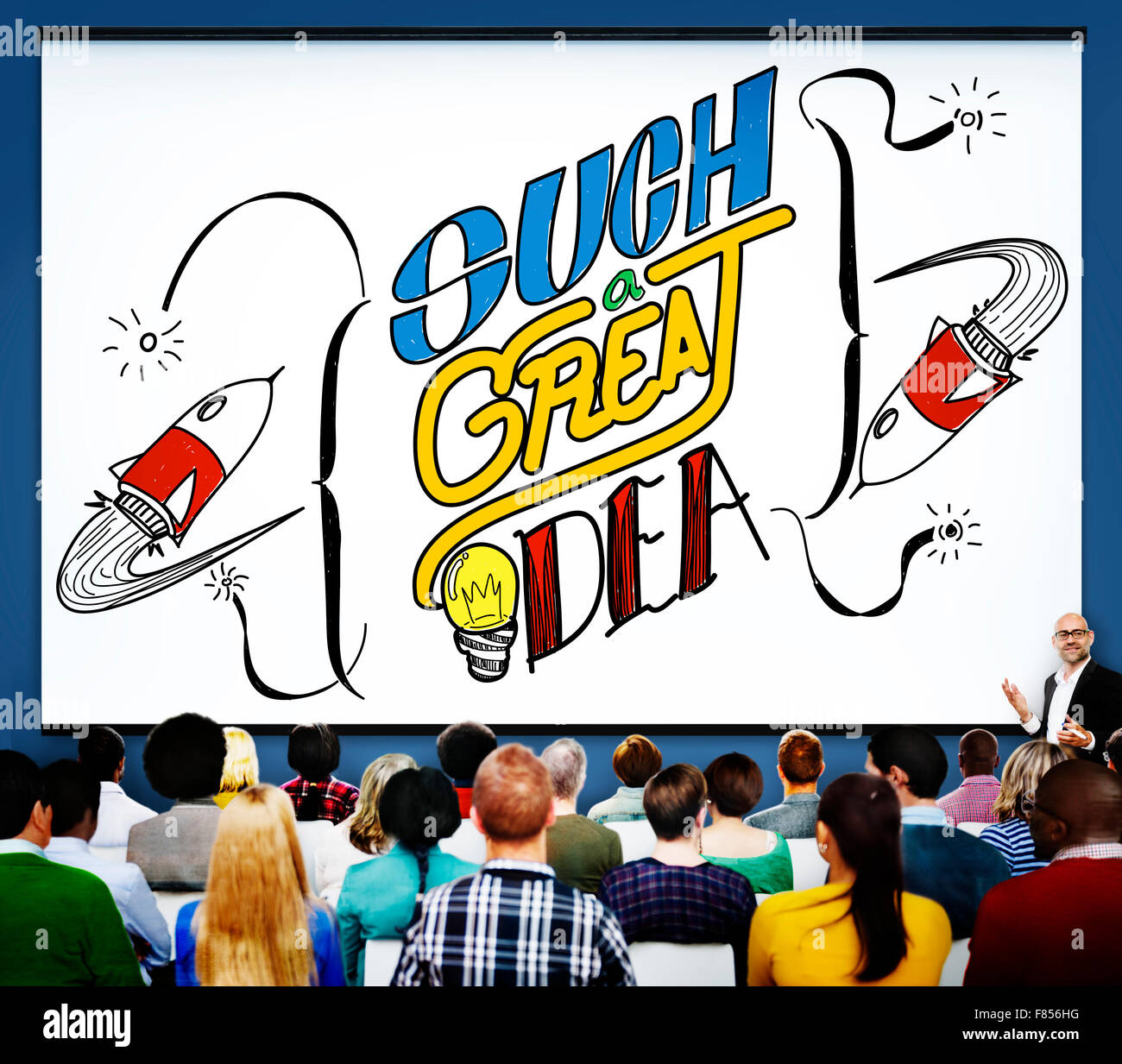 Great Idea Launch Creative Thinking Concept Stock Photo - Alamy
