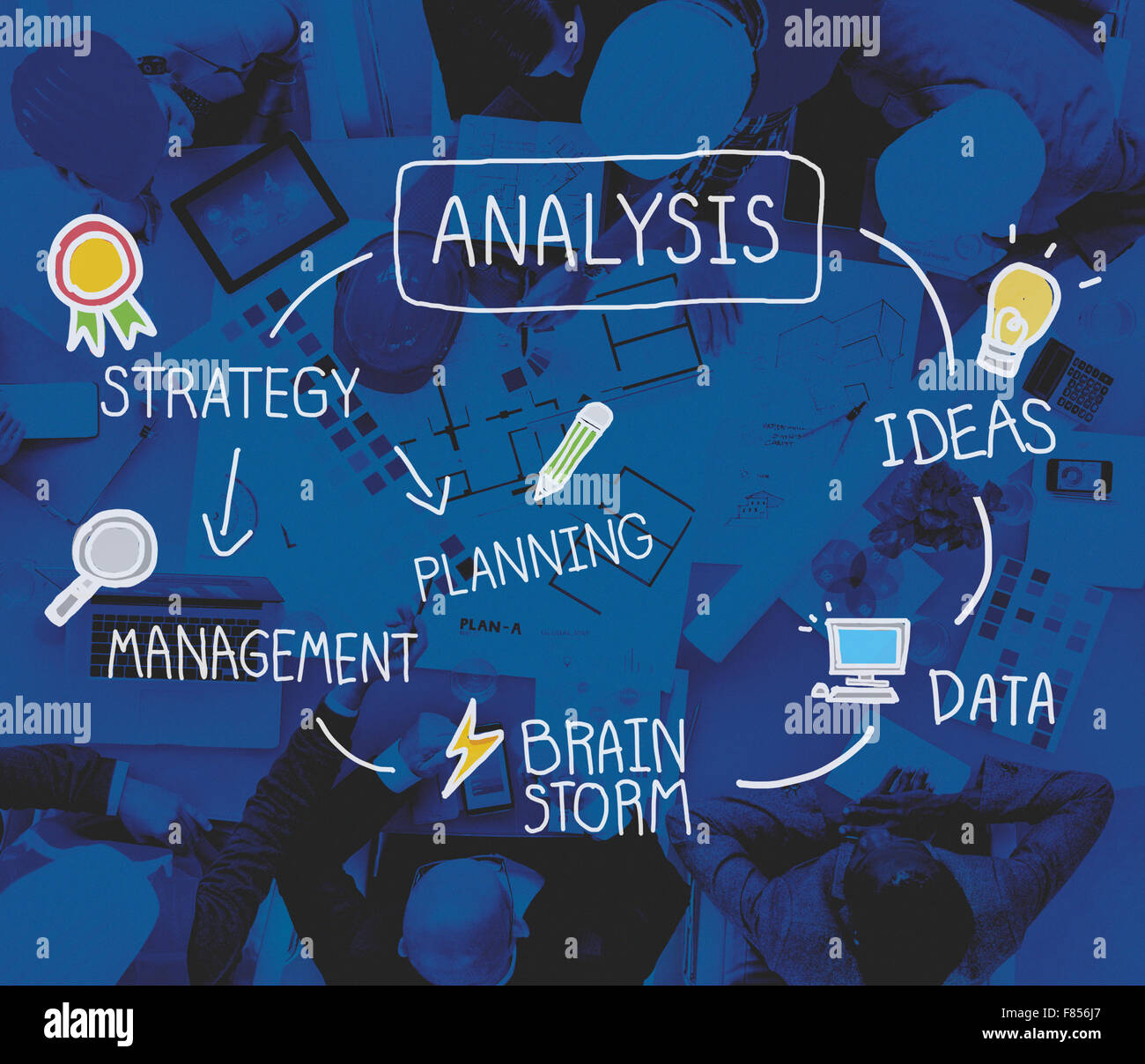Analysis Analytics Information Business Strategy Concept Stock Photo ...
