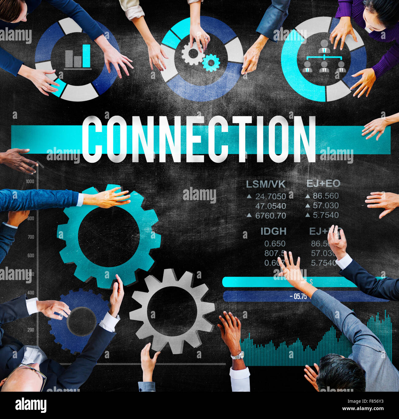 Connect Connection Connecting Commuincation Concept Stock Photo - Alamy