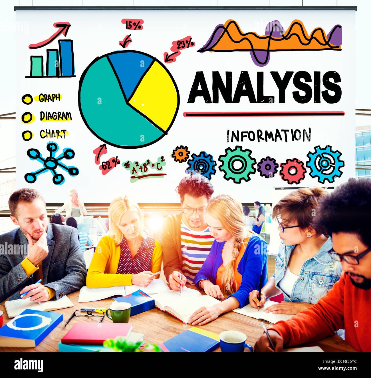 Analysis Analytics Bar graph Chart Data Information Concept Stock Photo ...
