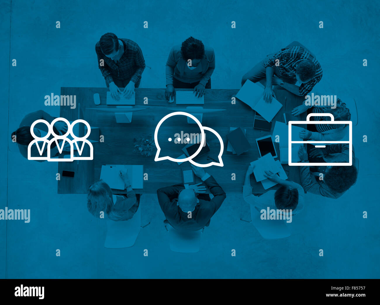 Corporate Business Teamwork Communication Collaboration Concept Stock ...