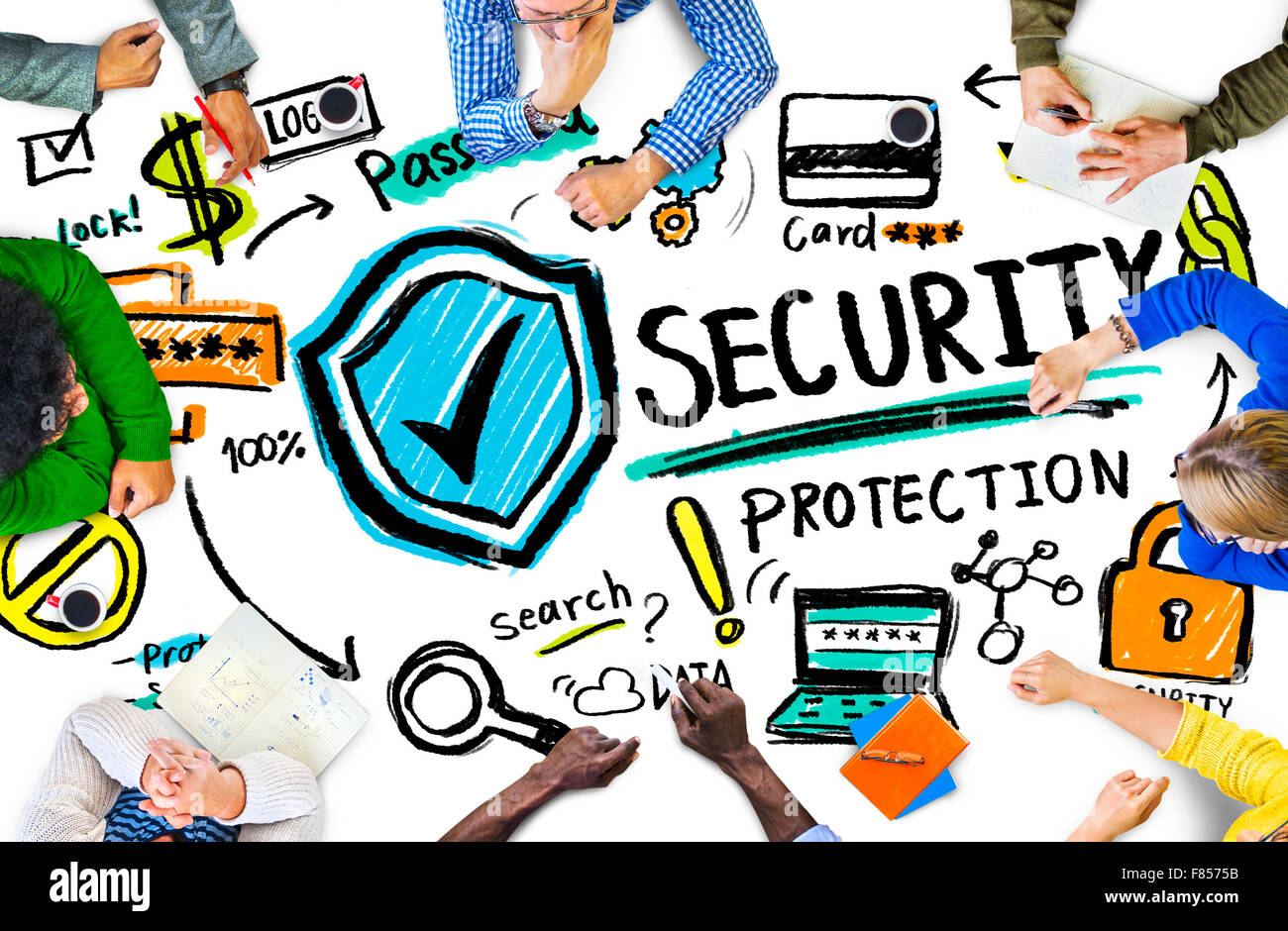 Ethnicity People Conference Discussion Security Protection Concept ...