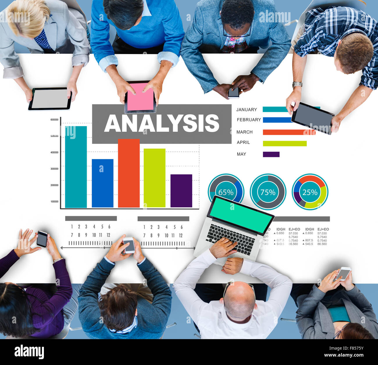 Analysis Analytics Bar graph Chart Data Information Concept Stock Photo ...