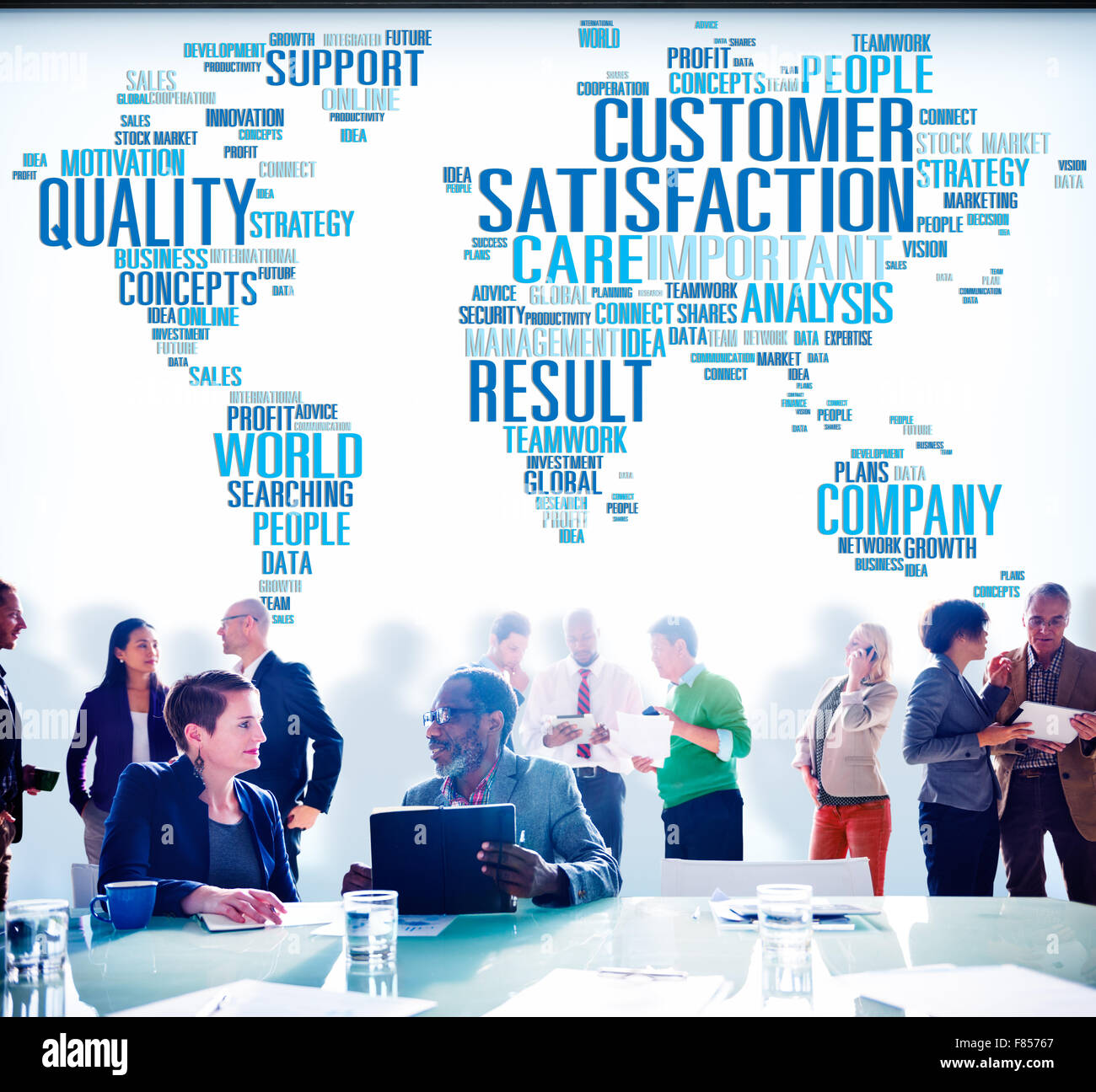 Customer Satisfaction Reliability Quality Service Concept Stock Photo ...