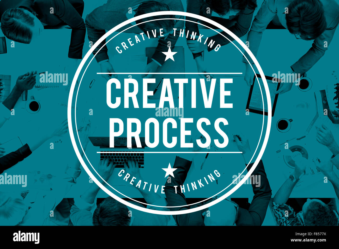 Creative Process Design Brainstorm Thinking Vision Ideas Concept Stock ...