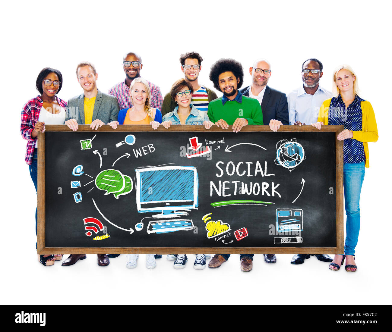 Social Network Social Media People Education Learning Concept Stock ...