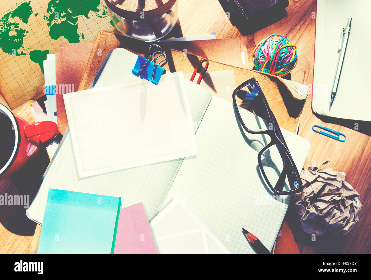 Designer Desk Architectural Tools Notebook Working Place Concept Stock ...