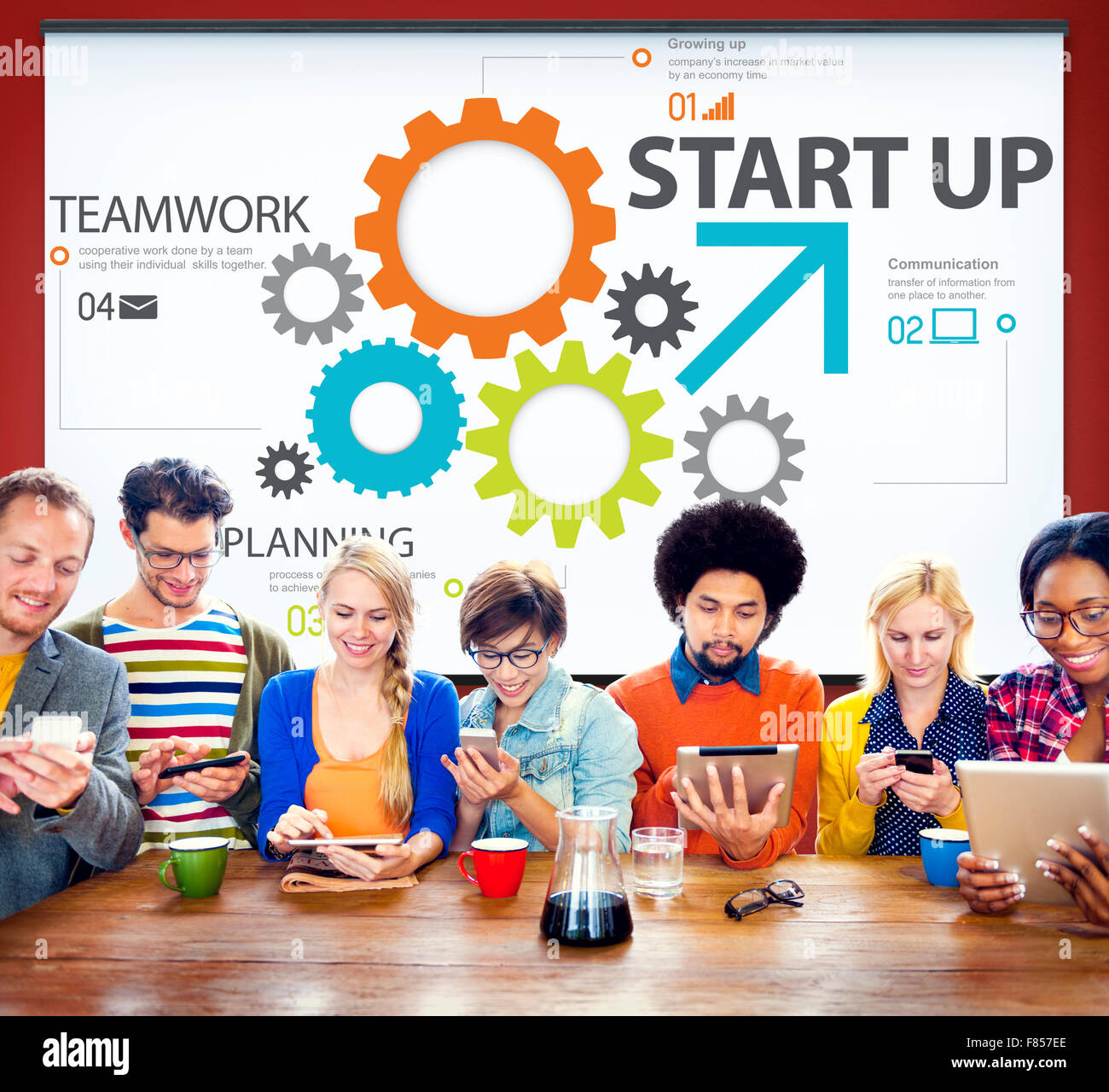 Startup Goals Growth Success Plan Business Concept Stock Photo - Alamy