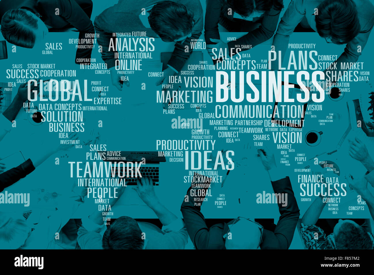 Business Global Teamwork Ideas Success Marketing Analysis Concept Stock ...