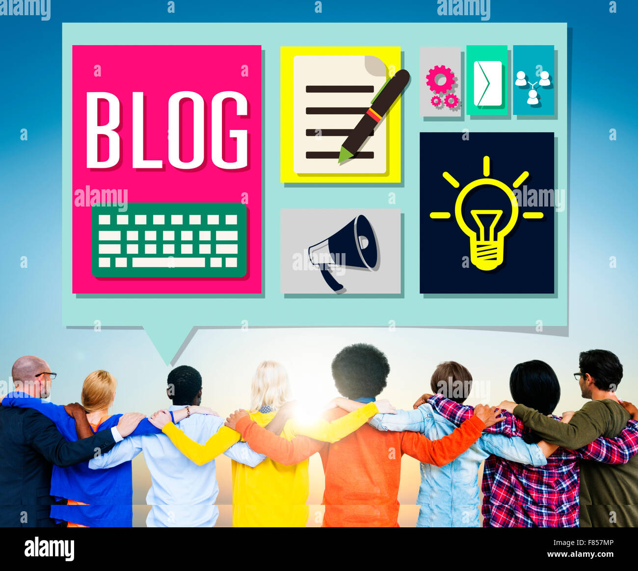 Blog Weblog Media Online Messaging Notes Concept Stock Photo - Alamy