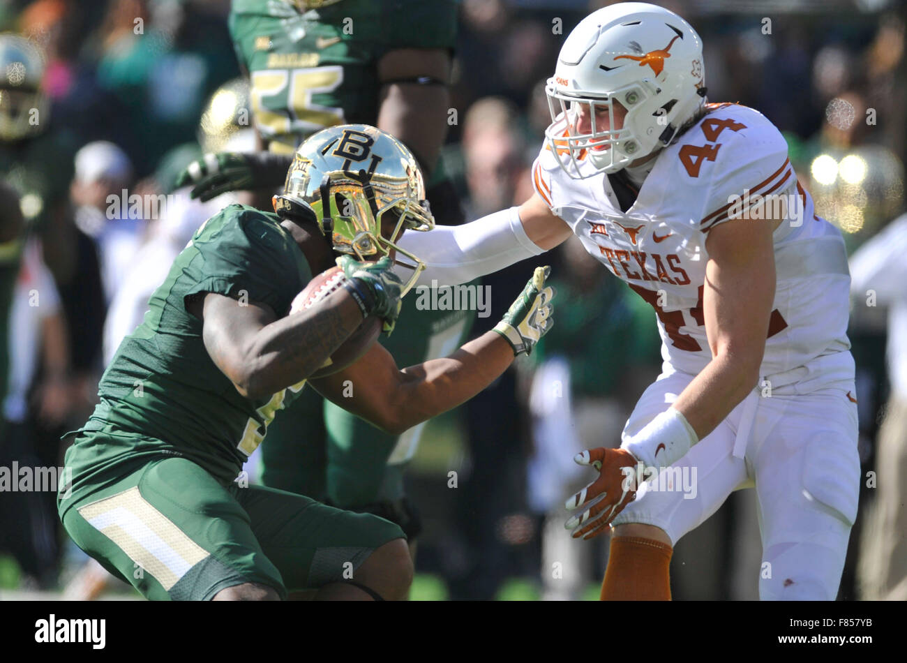 Waco, Texas, USA. 05th Dec, 2015. Baylor running back Johnny Jefferson ...