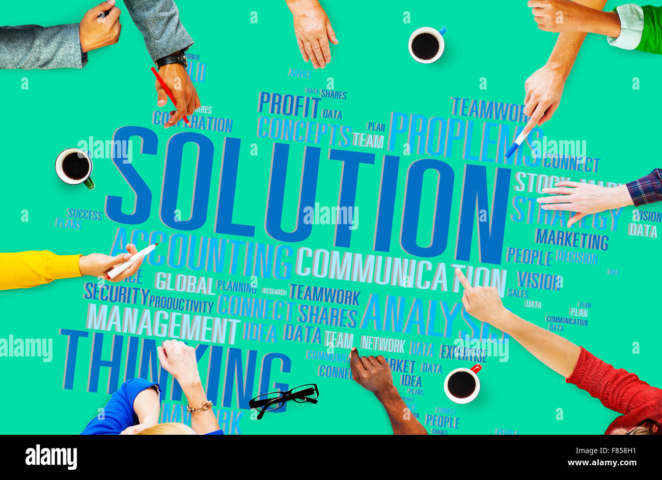 Solution Success Sloved Decision Strategic Progress Concept Stock Photo ...