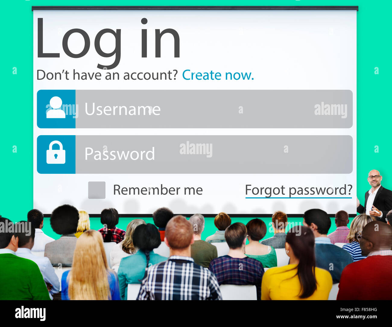 Log in Password Identity Internet Online Privacy Protection Concept ...