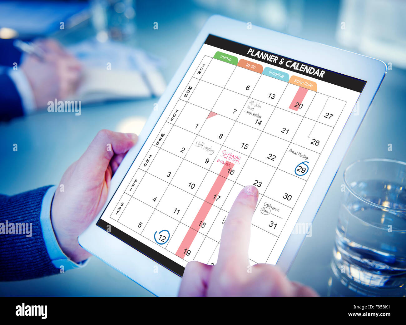 Calender Planner Organization Management Remind Concept Stock Photo - Alamy