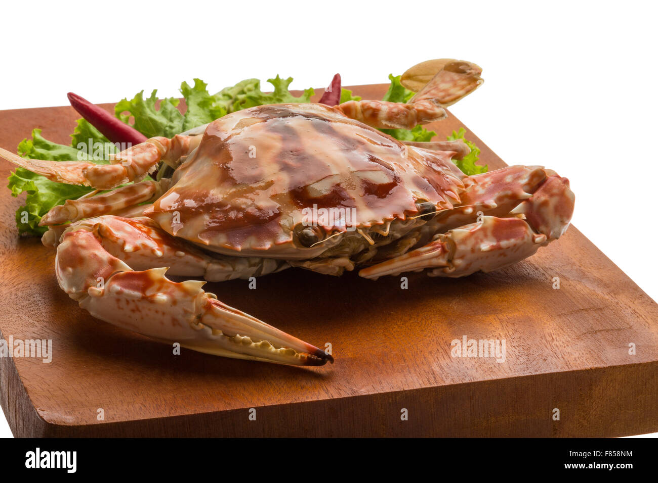 Red crab isolated on white Stock Photo - Alamy