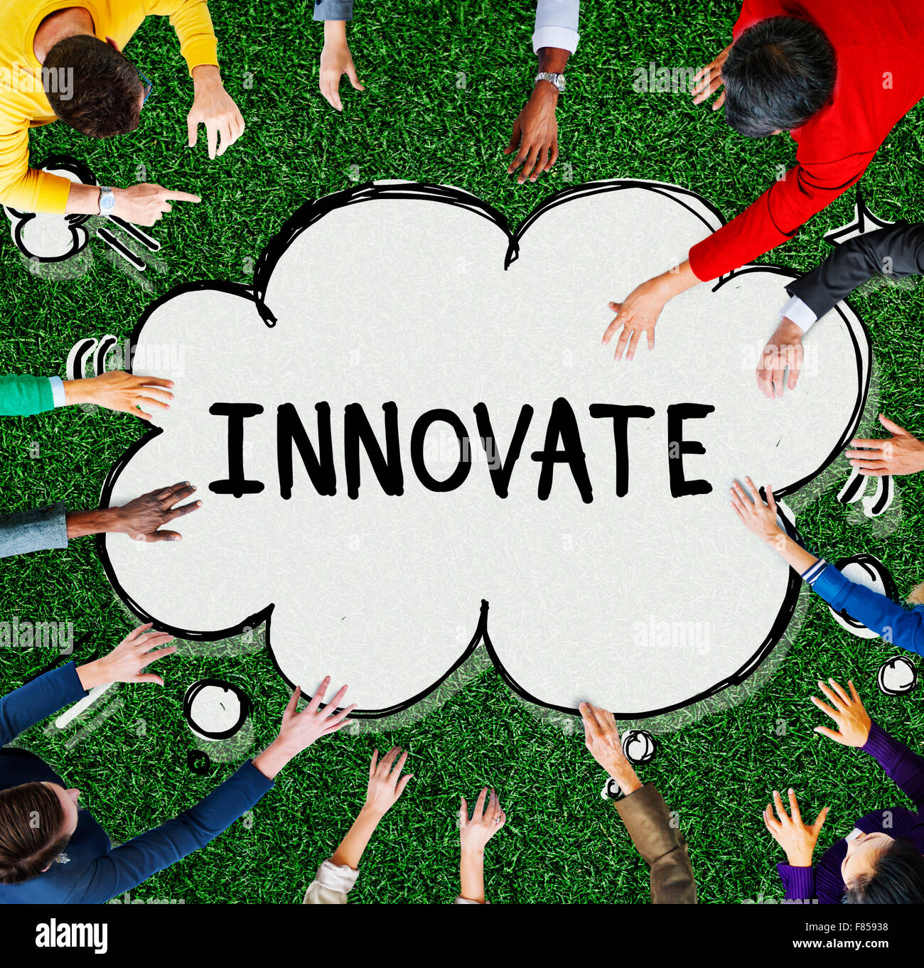 Innovate Innovation Planning Inspiration Ideas Concept Stock Photo - Alamy