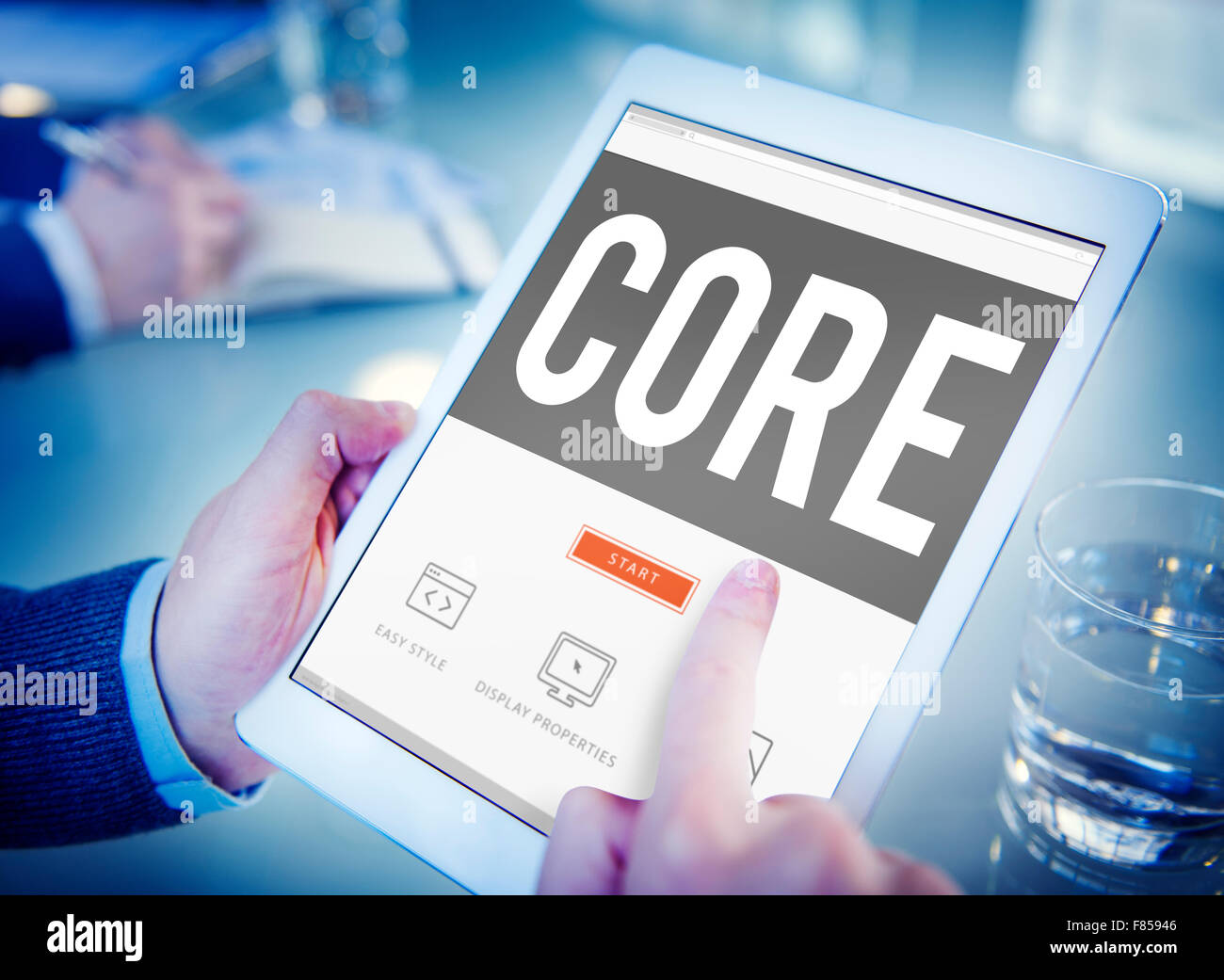 Core Core Values Focus Goals Ideology Main Purpose Concept Stock Photo ...