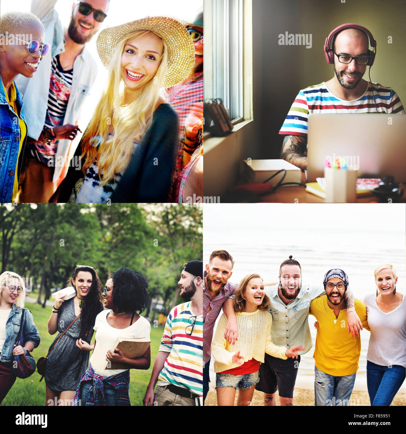 Community Technology Digital Device Together Concept Stock Photo - Alamy