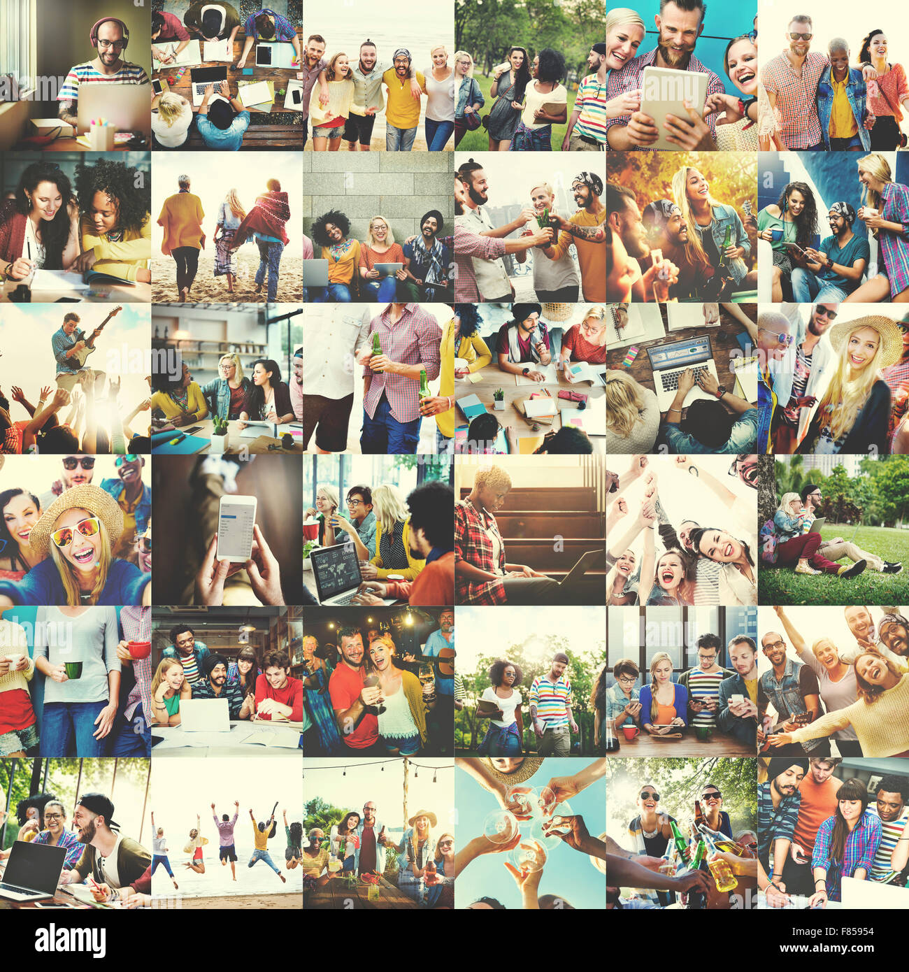 Community Technology Digital Device Together Concept Stock Photo - Alamy