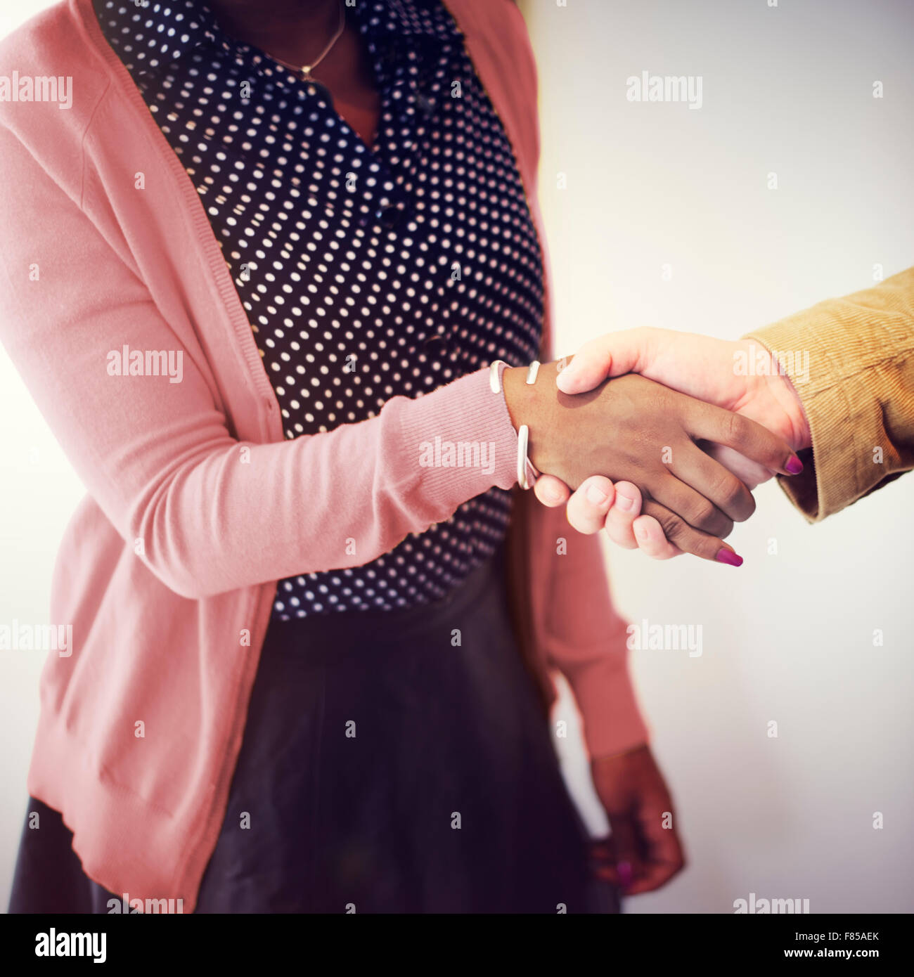 Handshake Gesturing People Connection Deal Concept Stock Photo - Alamy