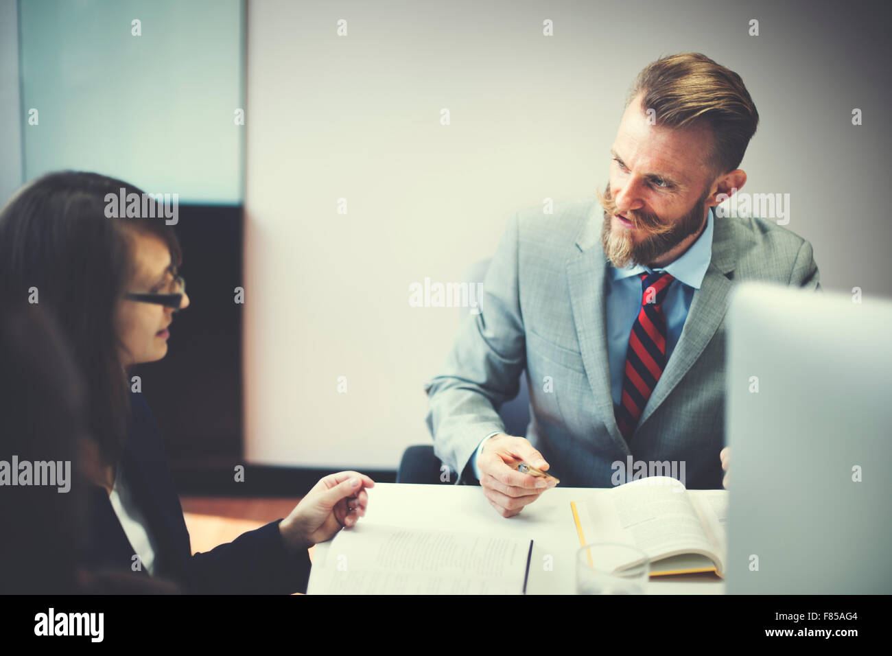 Business People Interview Communication Corporate Concept Stock Photo ...