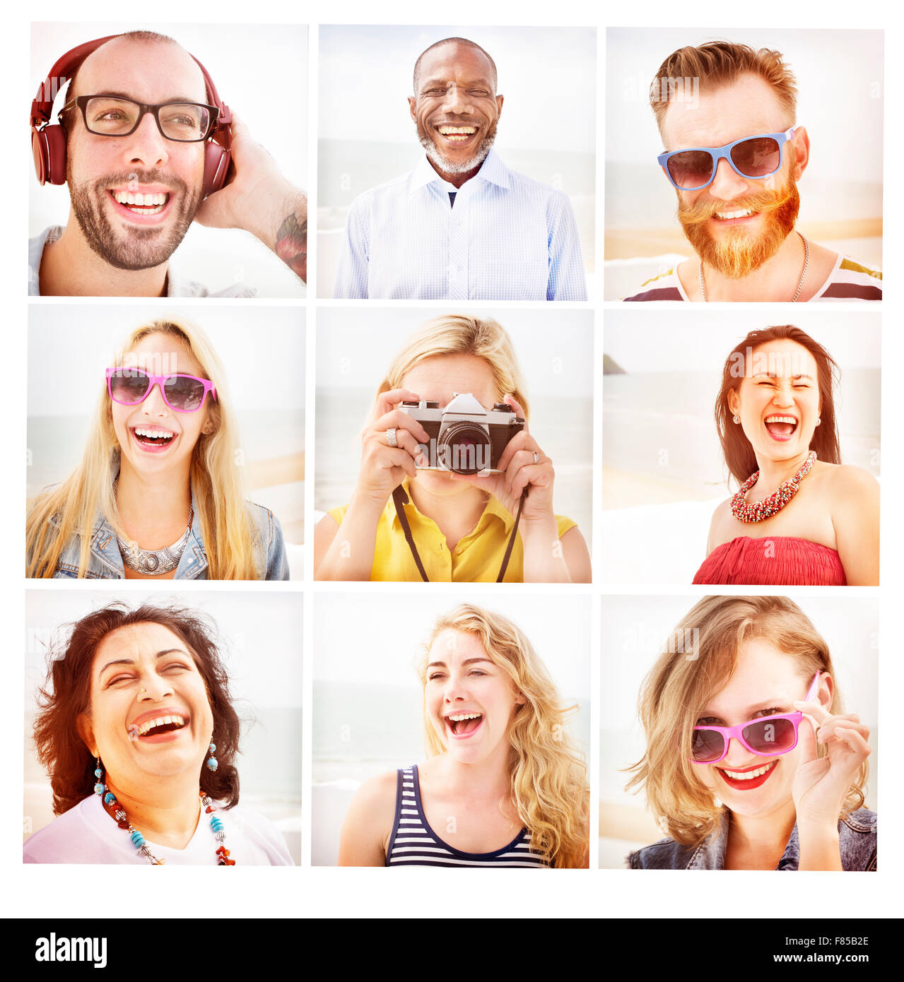 Friends Friendship Portrait Togetherness Fun Concept Stock Photo - Alamy