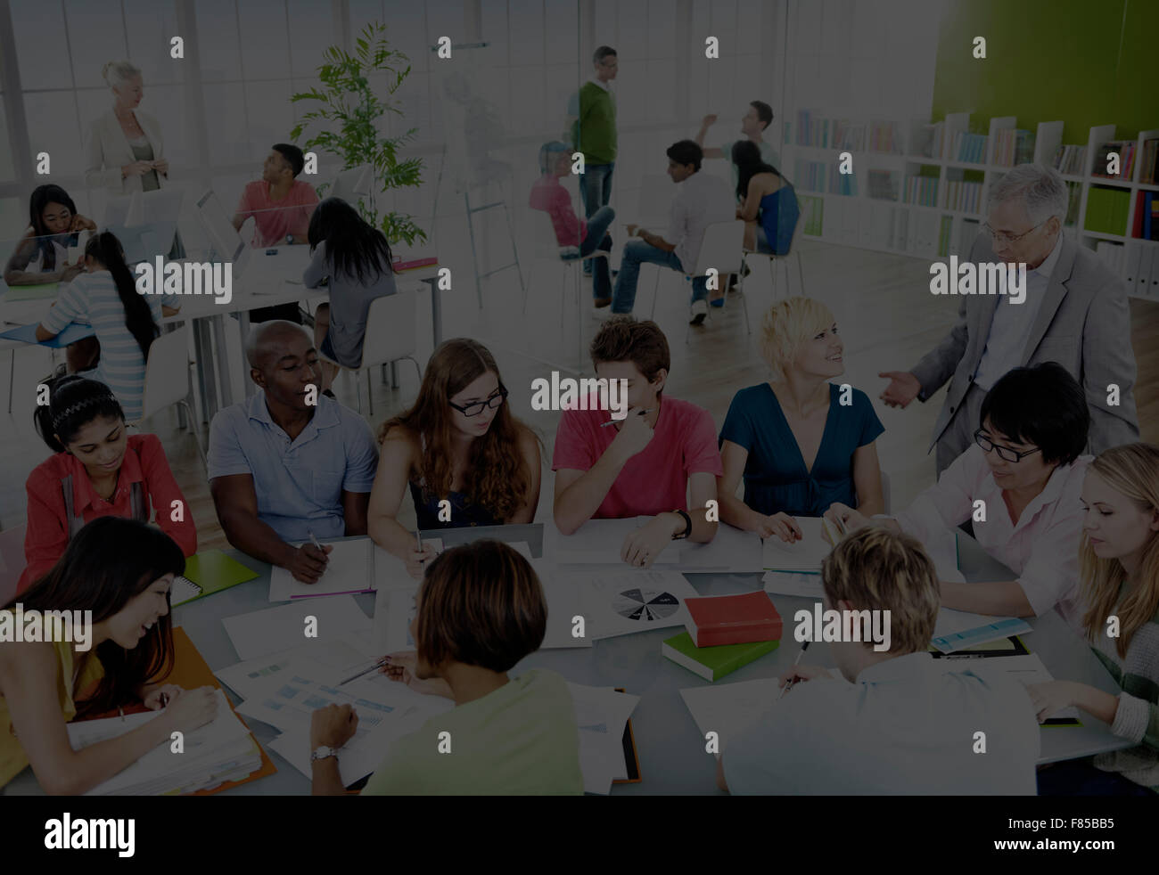 Smart board classroom ethnic hi-res stock photography and images - Alamy