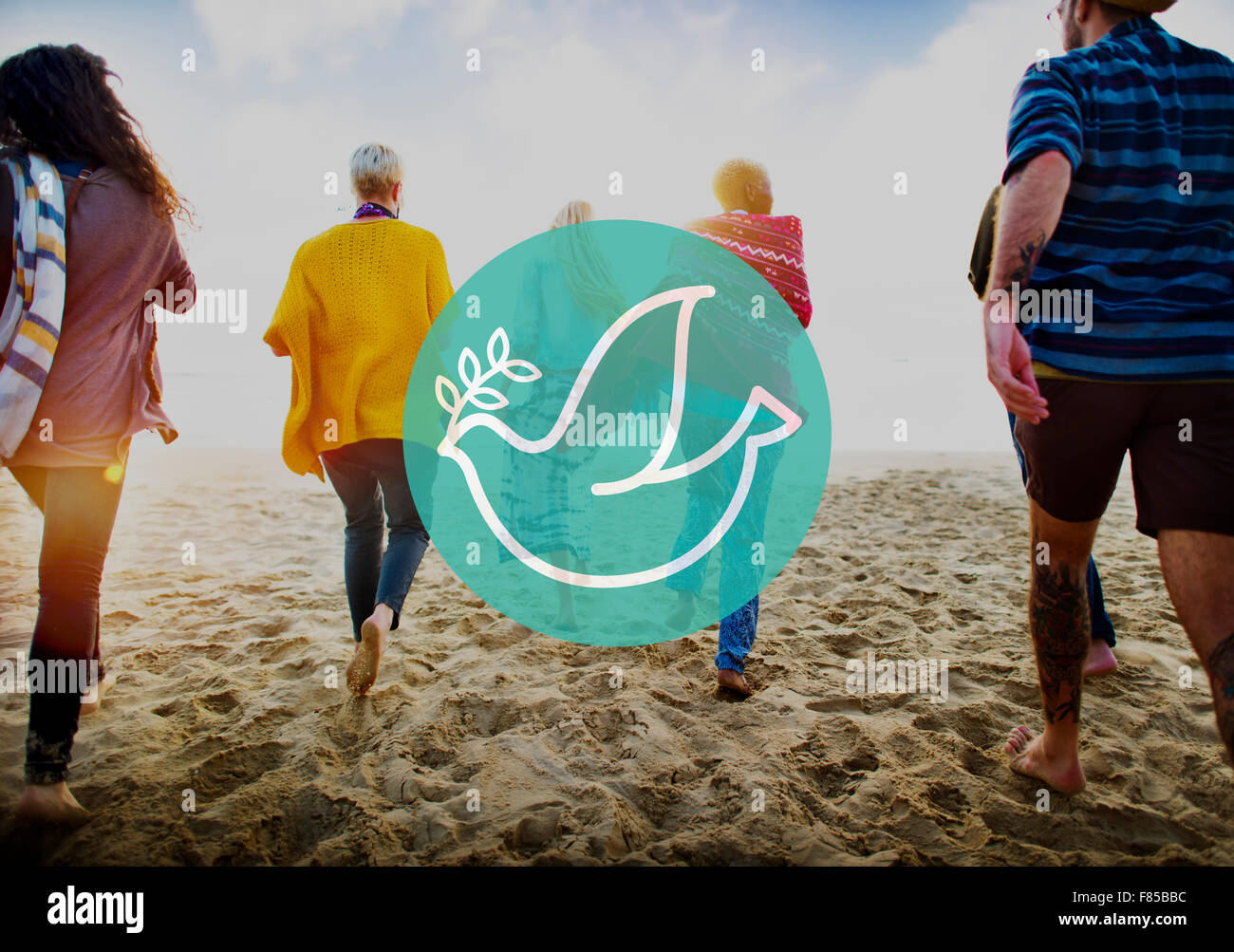 Bird Freedom Heaven Feather Hope Concept Stock Photo - Alamy