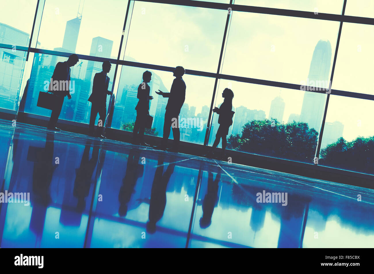 Business People Communication Office City Concept Stock Photo - Alamy