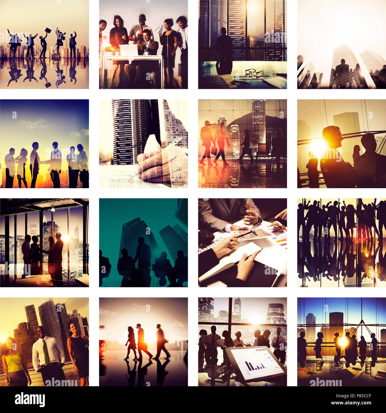 Business People Corporate Connection Greeting Collection Concept Stock ...