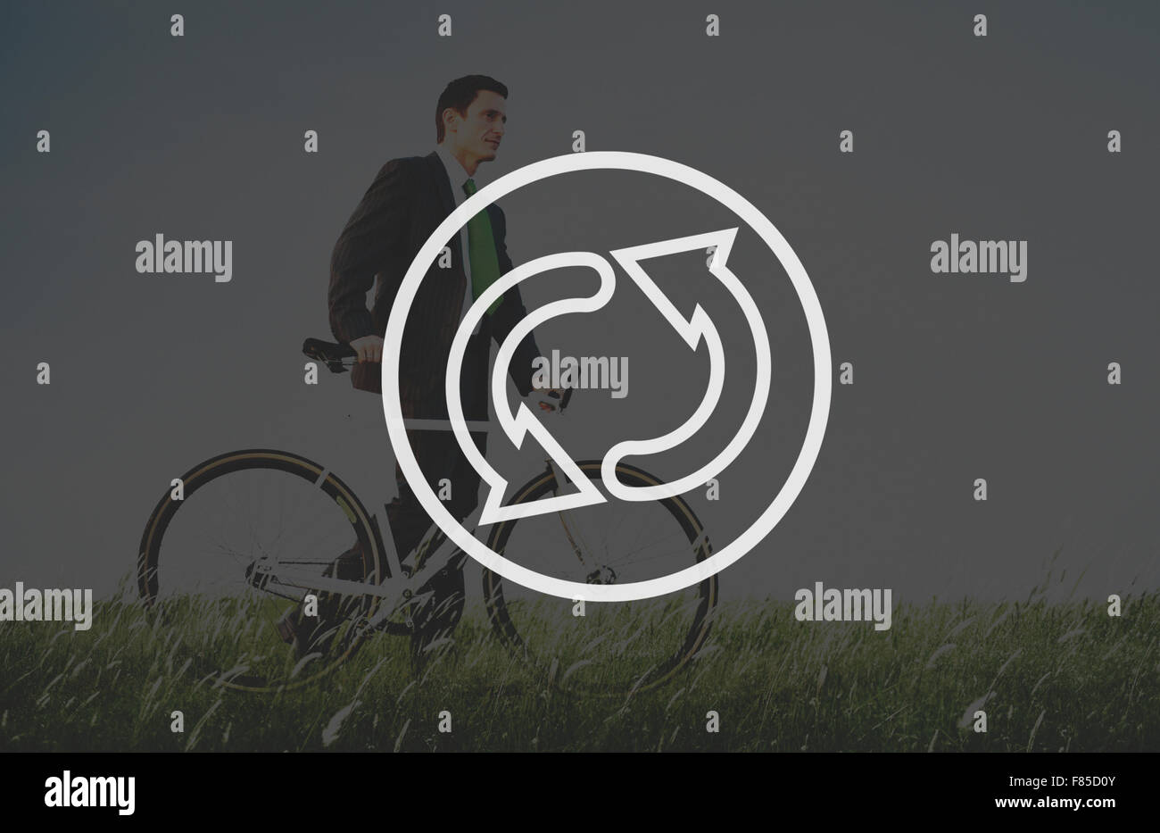 Recycle Environmental Conservation Cycle Symbol Concept Stock Photo - Alamy